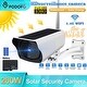 [200W Pixels Solar Powered]1080P HD WiFi Security Surveillance IP ...